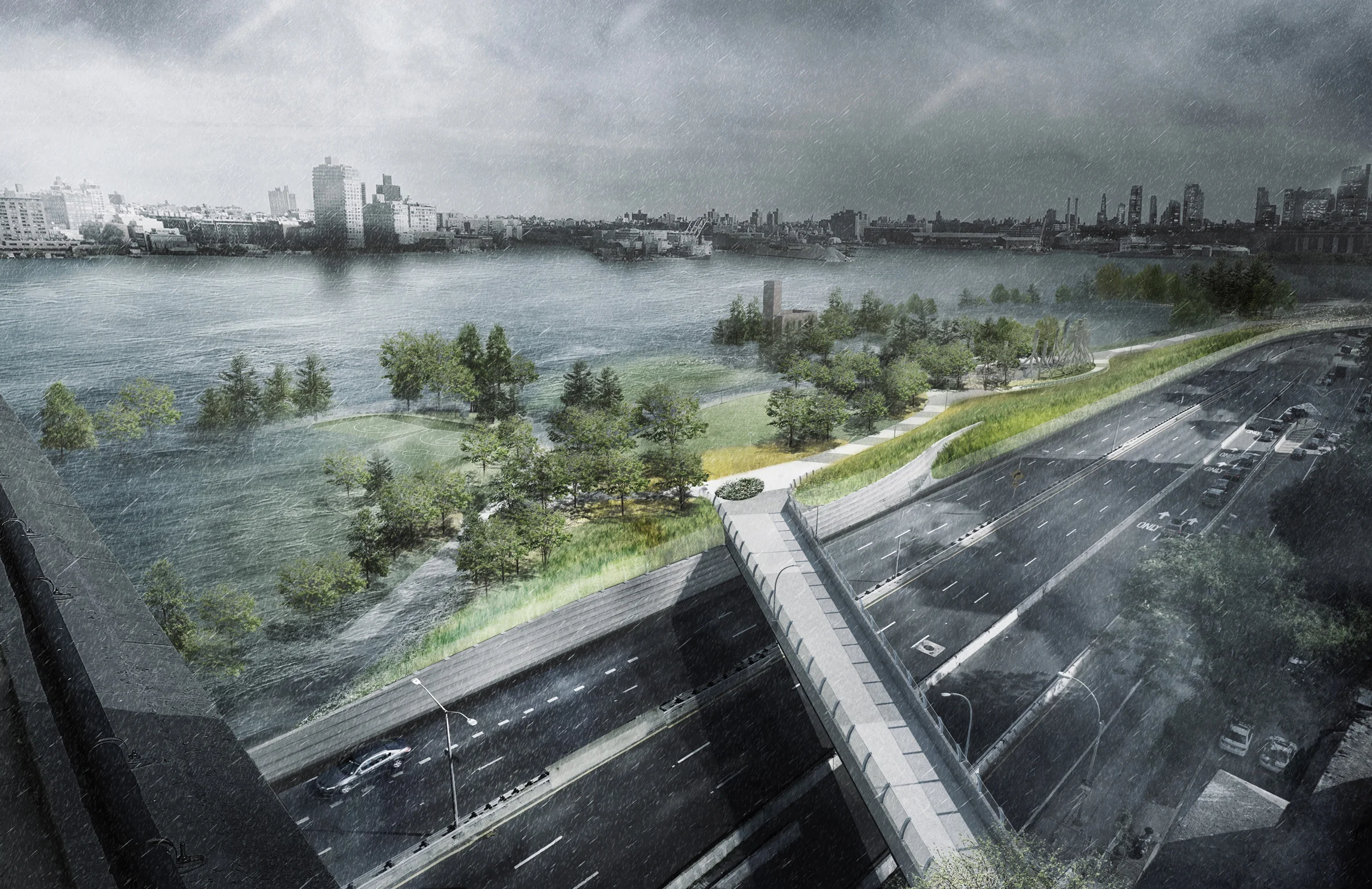 Phase 1 Of The Bjarke Ingels-Designed BIG U Now Underway, Transforming ...