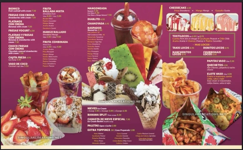 Hermiston Menu Helados La Marianita Hermiston Menu Helados La Marianita