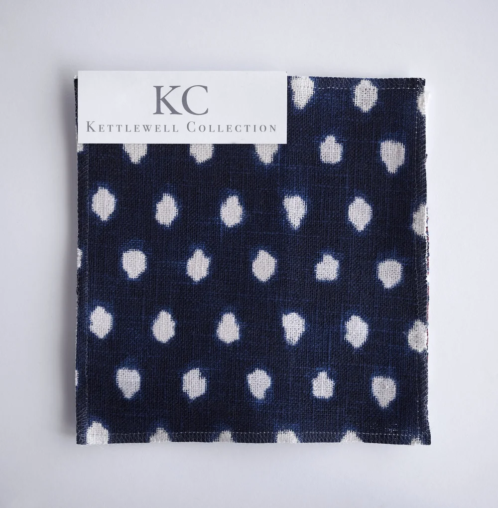 Fawn - Handprinted linen textile designed by Kettlewell Collection ...