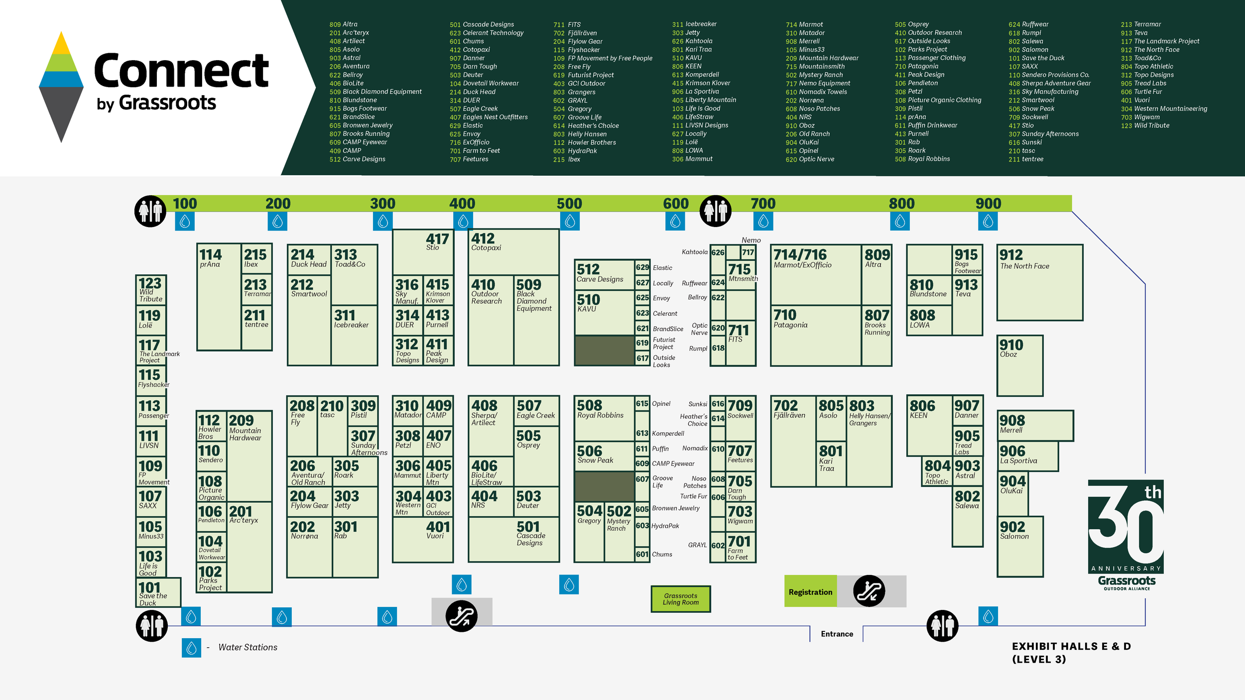 Connect Floor Map — Grassroots Connect Tradeshow
