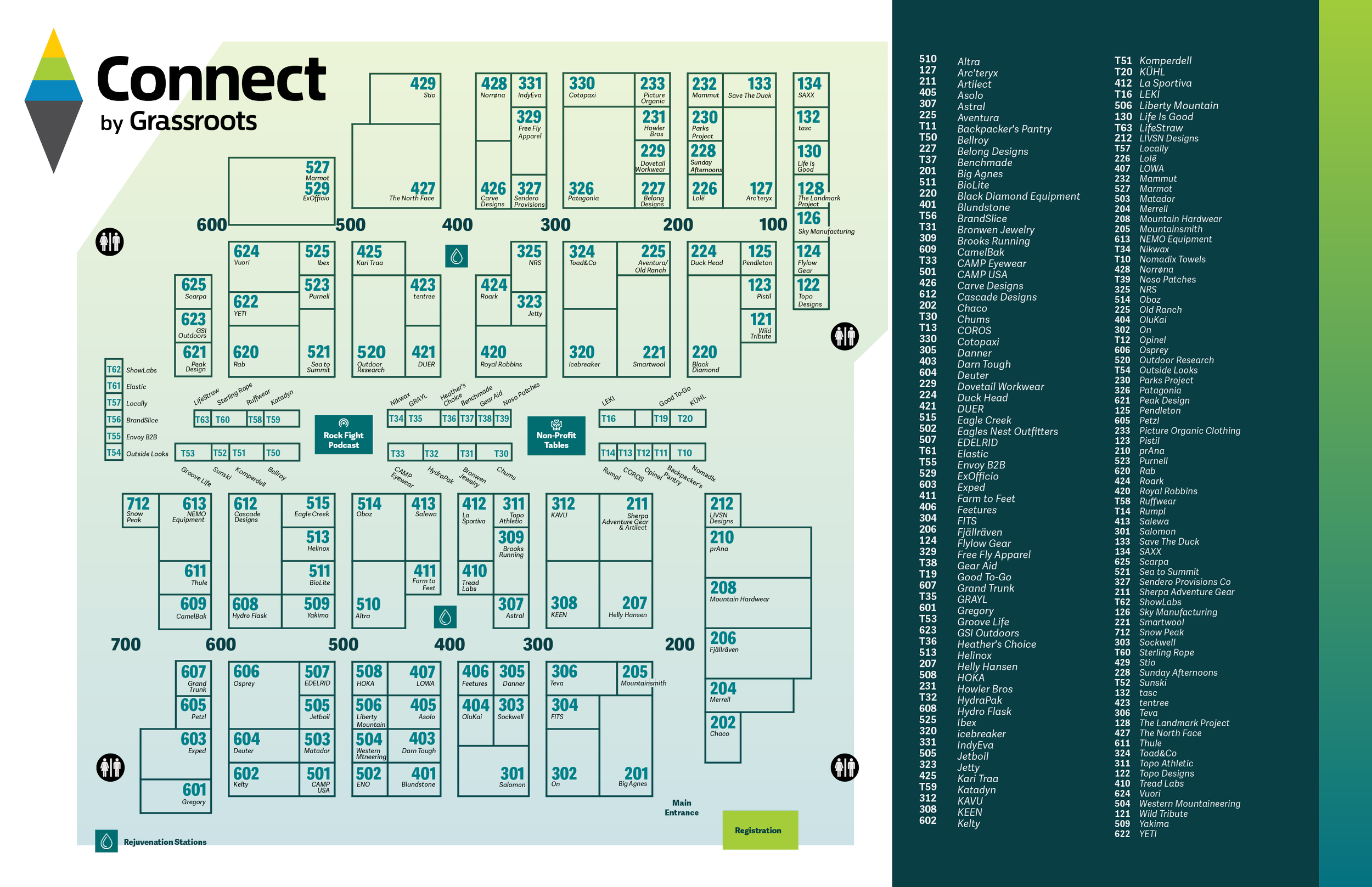 Connect Floor Map — Grassroots Connect Tradeshow