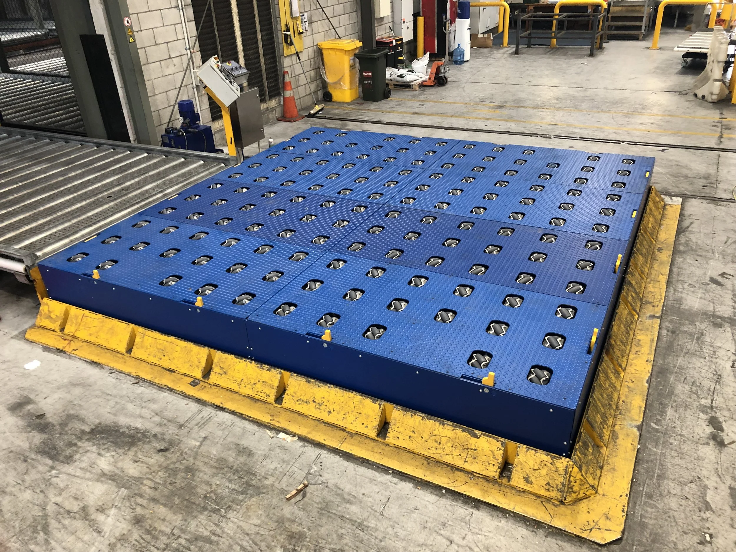 Heli Deck Roller Table — Airport Equipment Australia