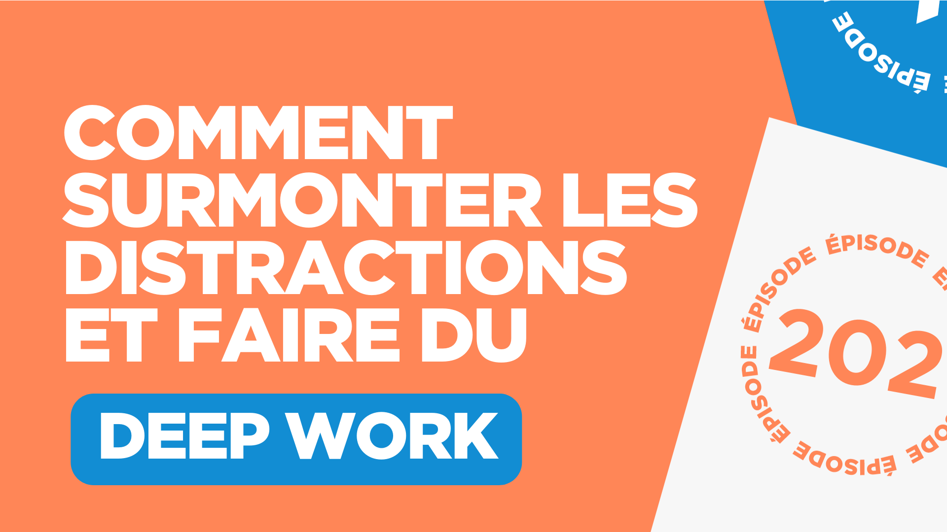 #202: Surmonter les distractions, faire du deep work et doubler sa ...