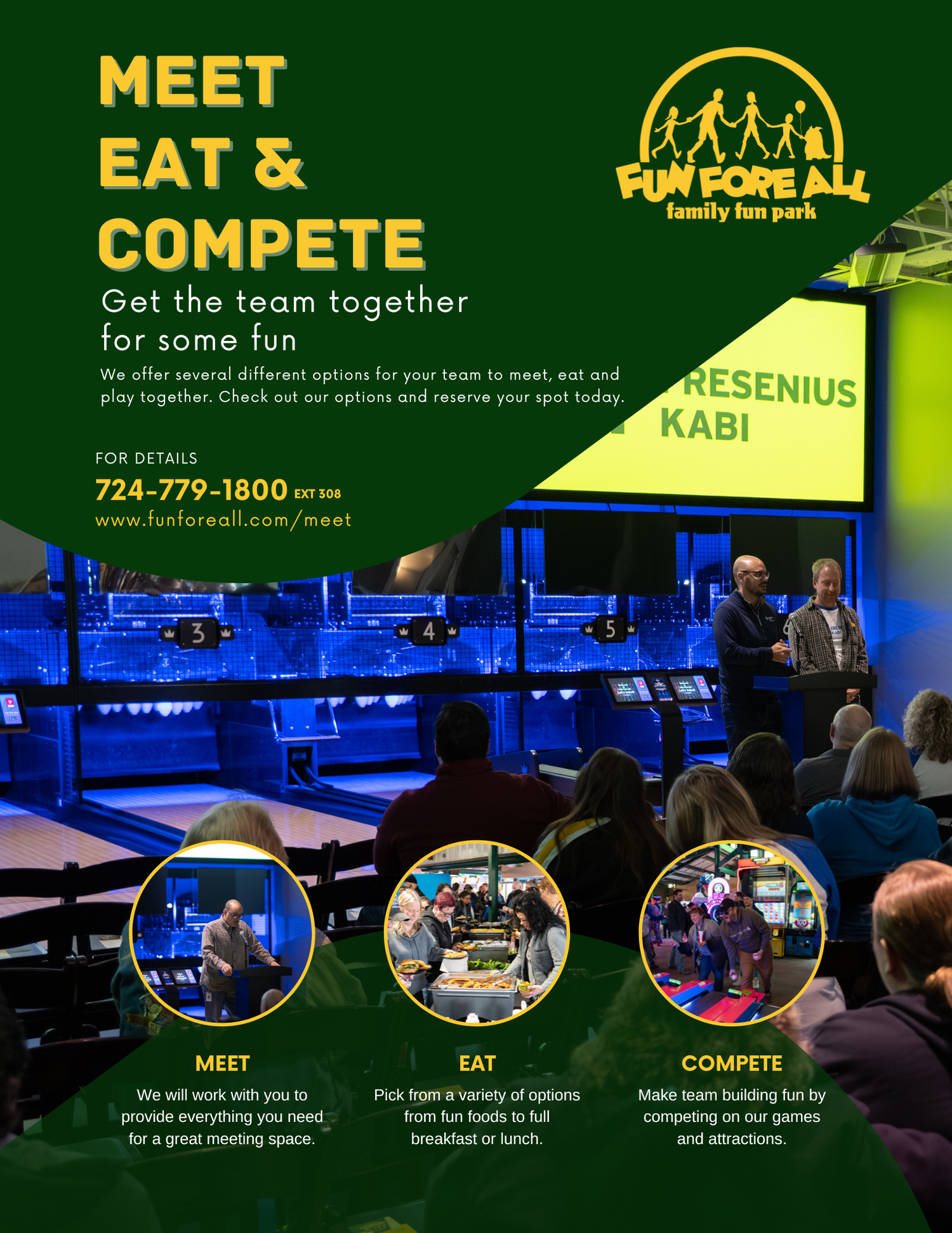 Meet, Eat, Compete — Fun Fore All Family Fun Park