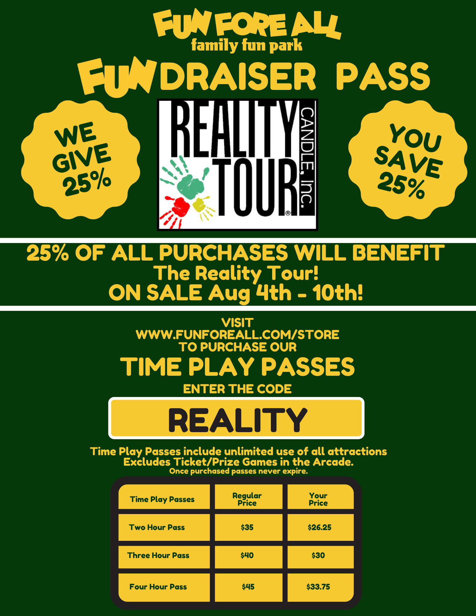 Buy Fun Cards — Fun Fore All Family Fun Park