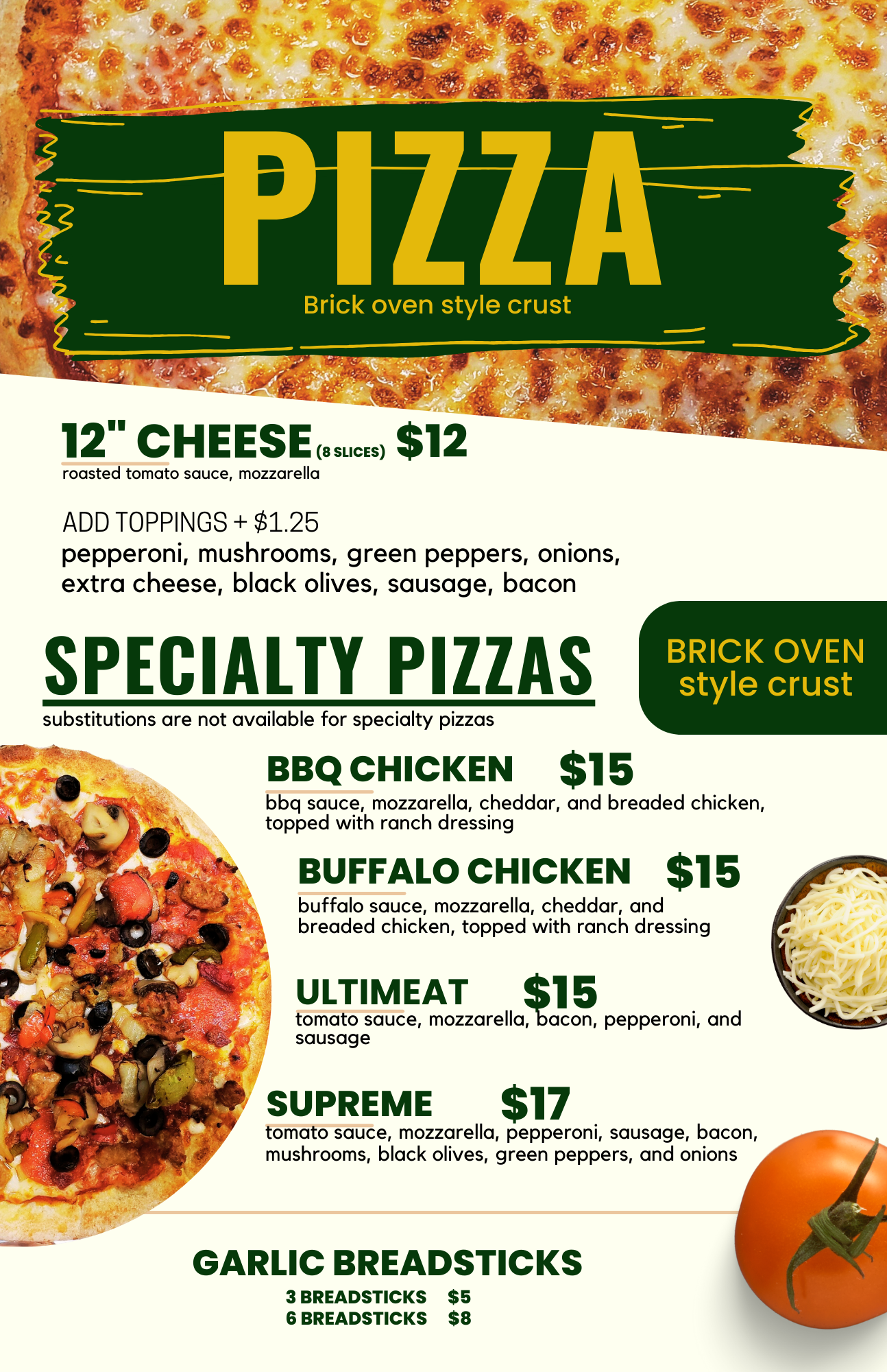 Menu — Fun Fore All Family Fun Park