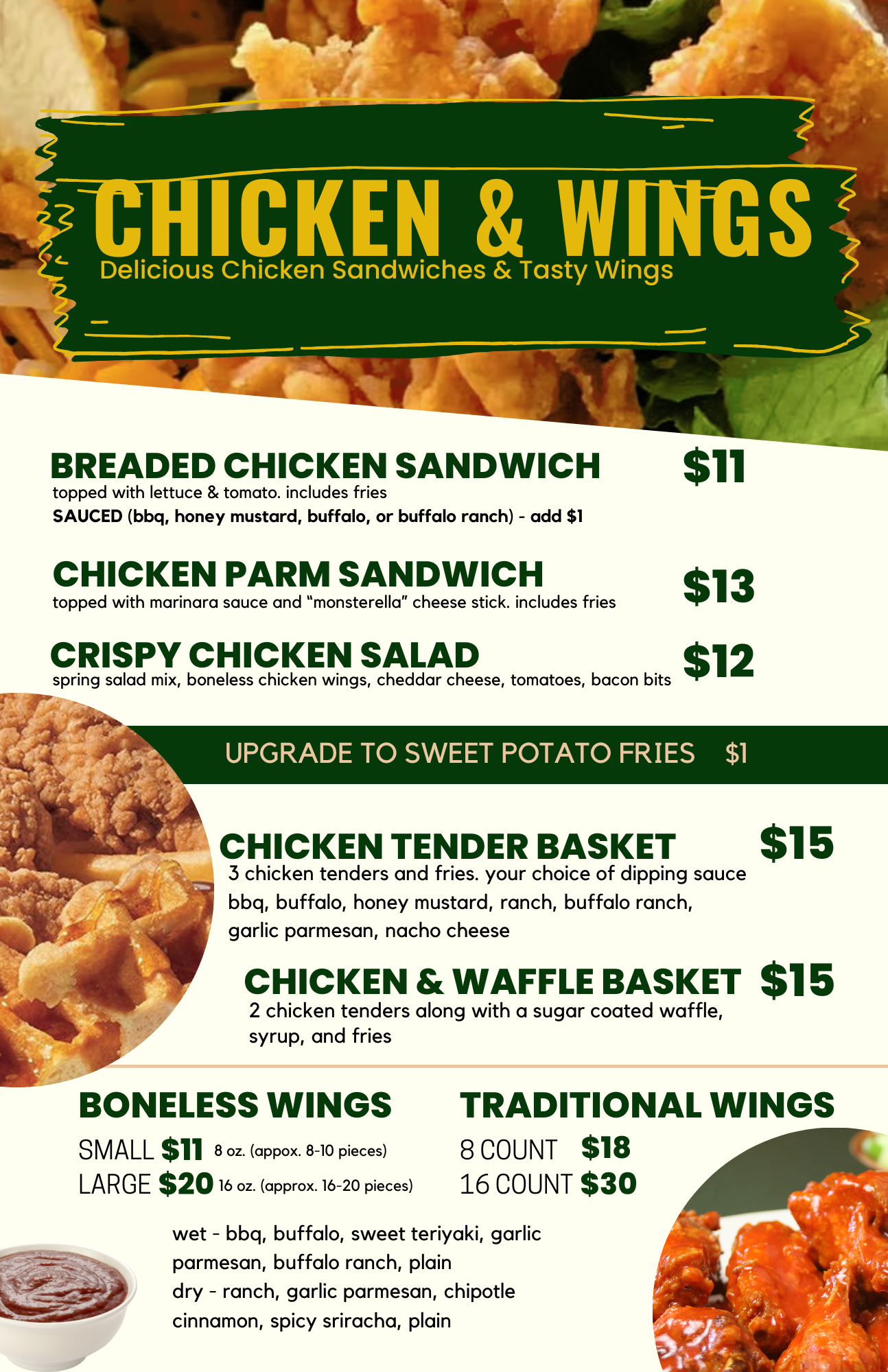 Menu — Fun Fore All Family Fun Park