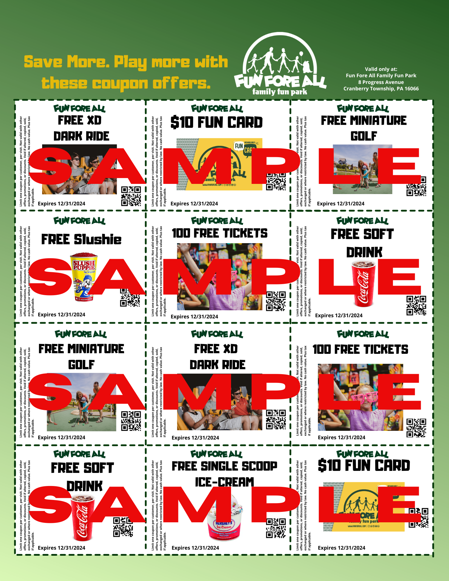 FUNdraisers — Fun Fore All Family Fun Park