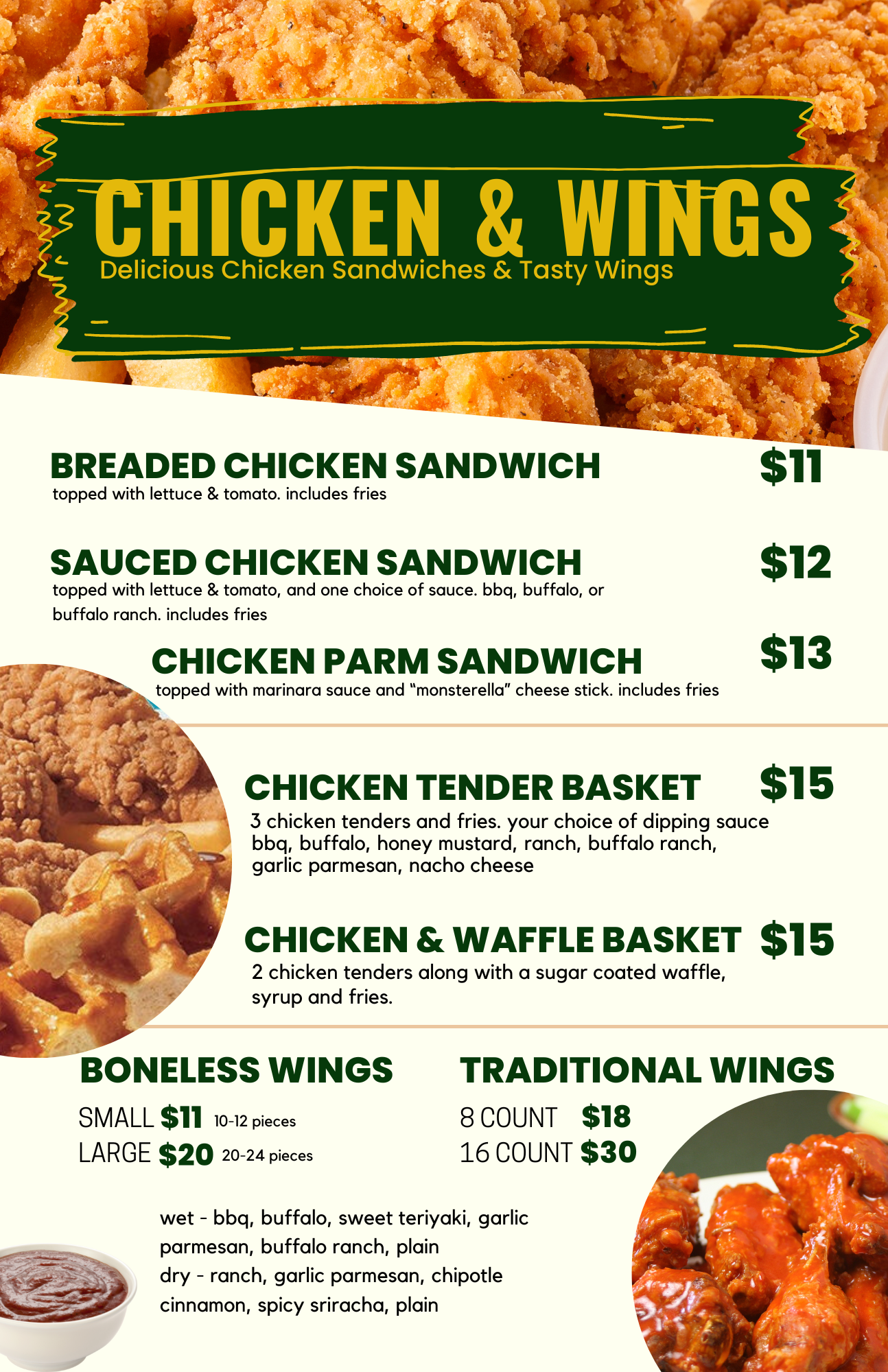 Menu — Fun Fore All Family Fun Park