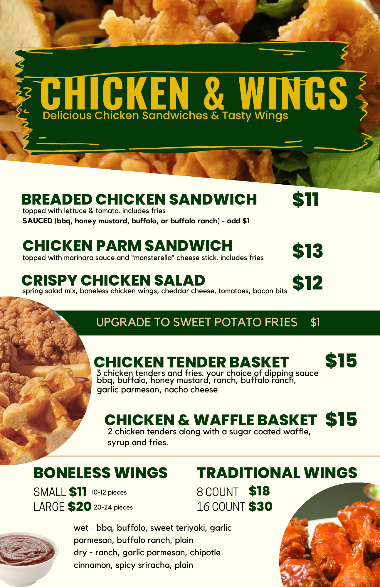 Menu — Fun Fore All Family Fun Park