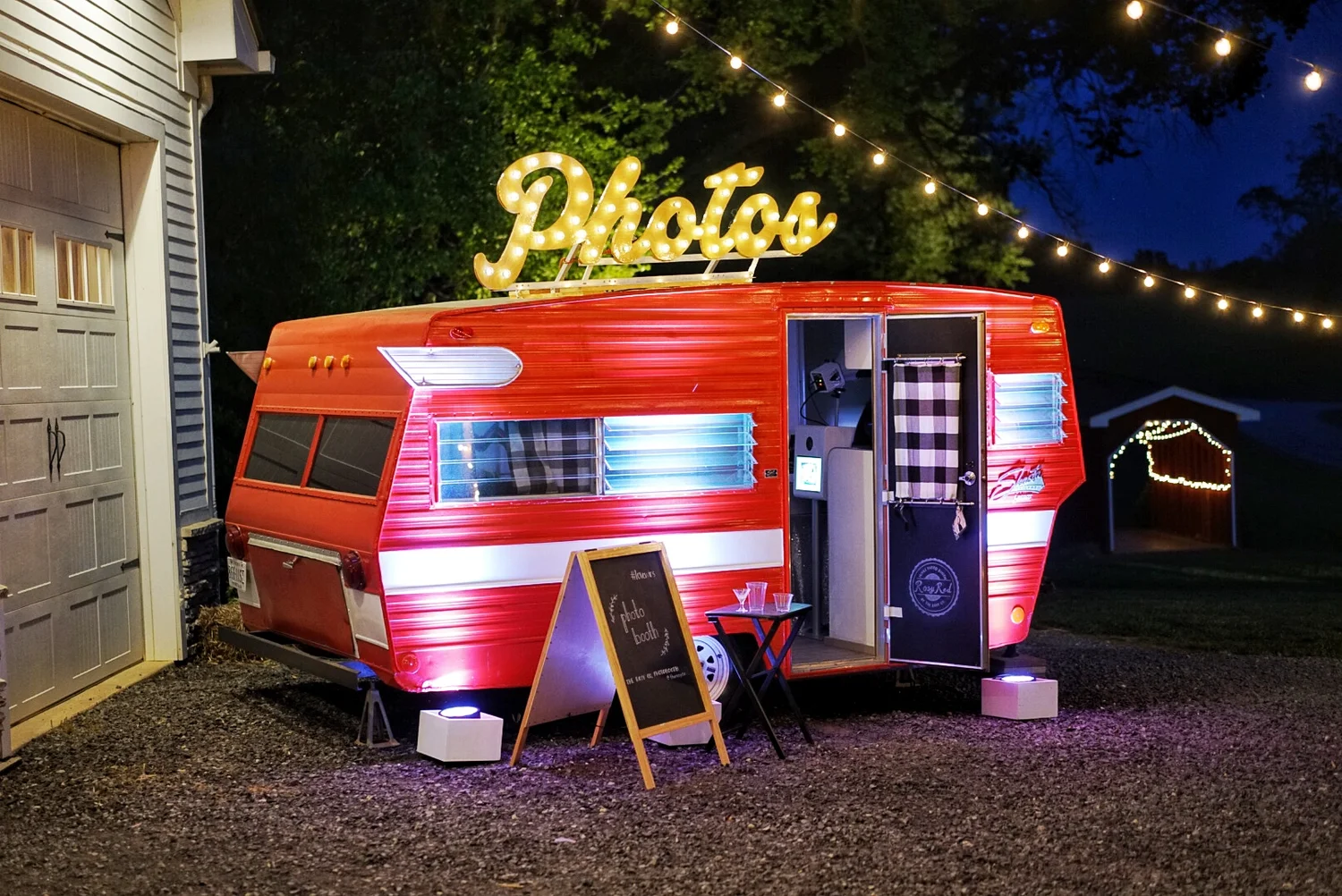 The Rosy Red Vintage Travel Trailer Booth — The Rosy Co. Photo Experiences
