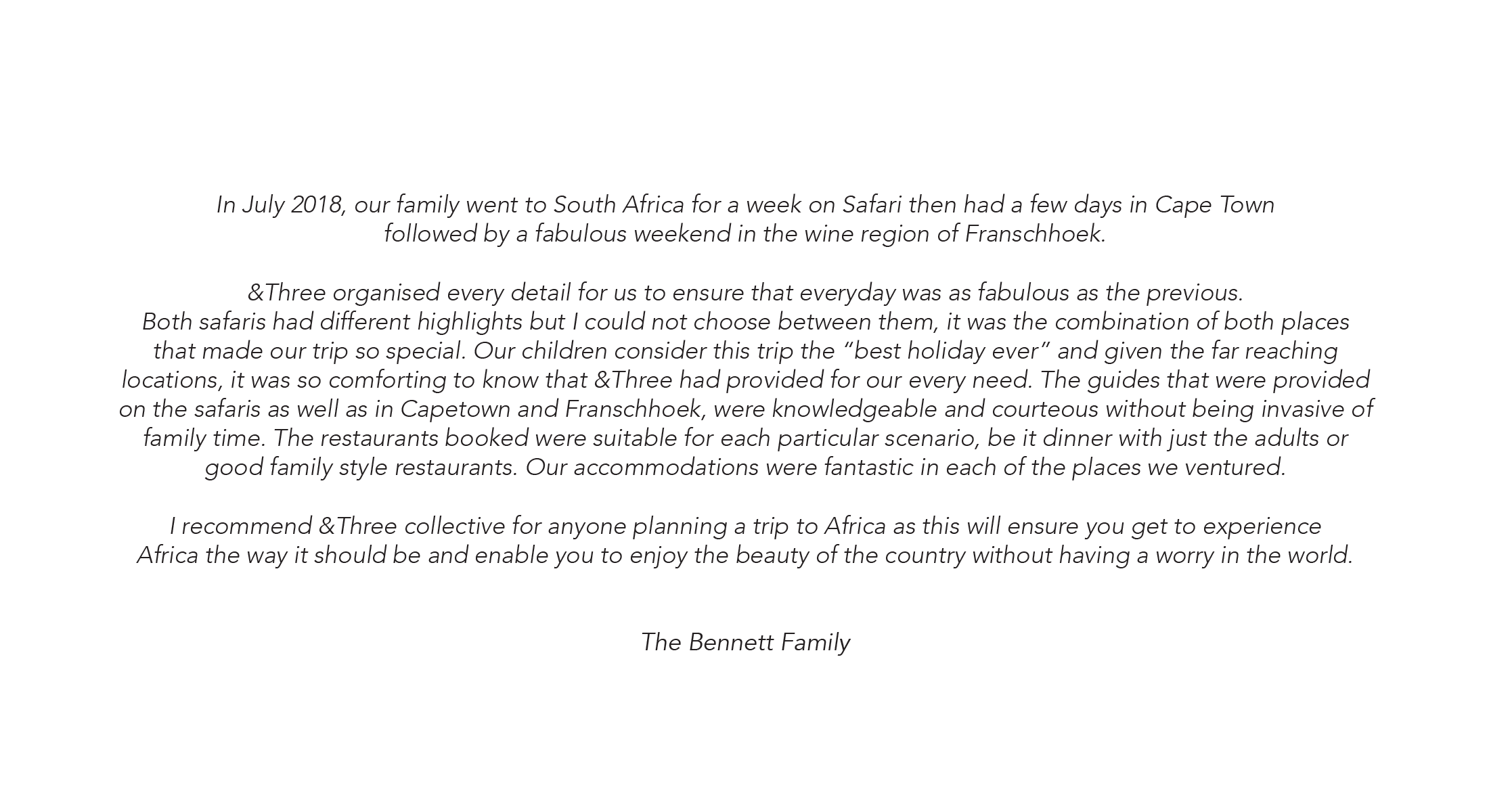 About — &Three Collective