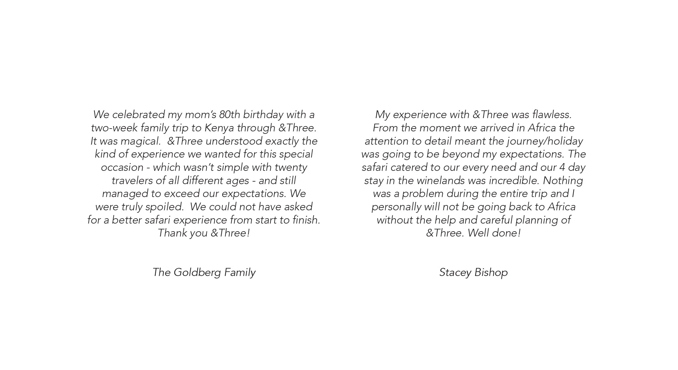 About — &Three Collective