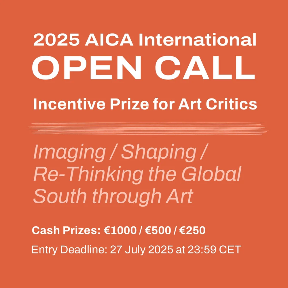 2025 AICA International Open Call - Incentive Prize for Art Critics ...