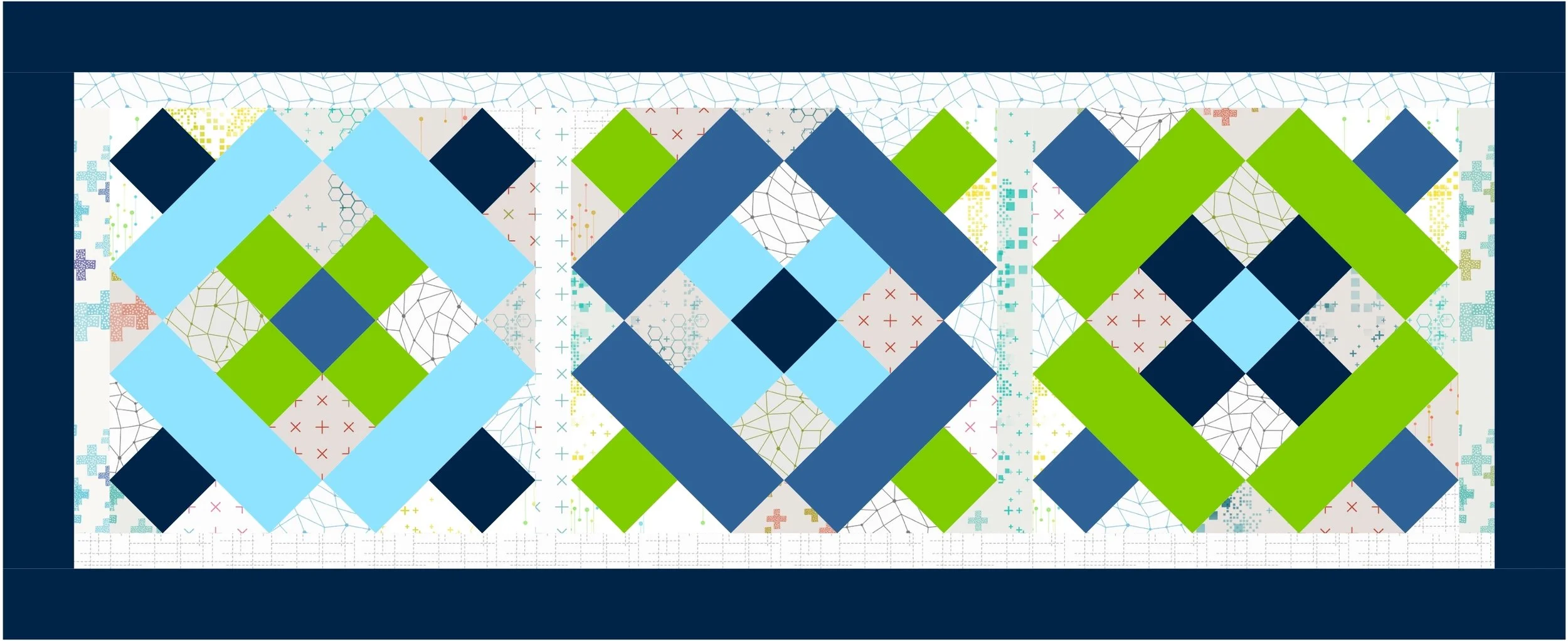 13 modern quilt projects & Blockheads 2018 - Block 4