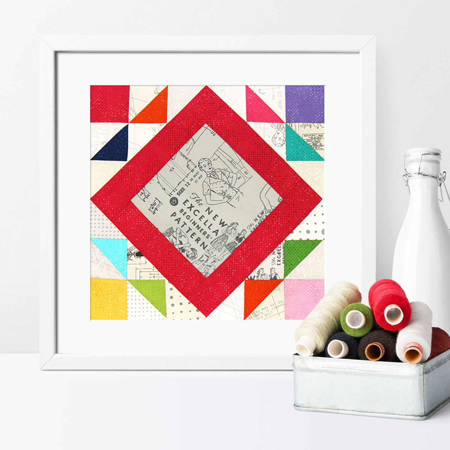 Zen Chic Sew Along SPOTTED MORE PAPER: Block 1
