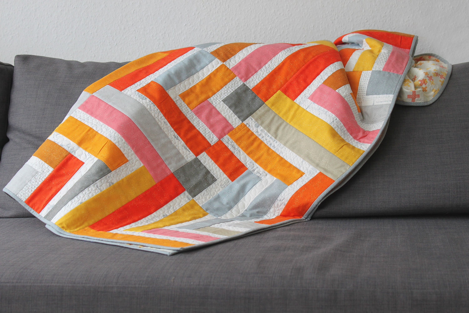 1 Block — 5 Patterns, This Log Cabin is Really Fun