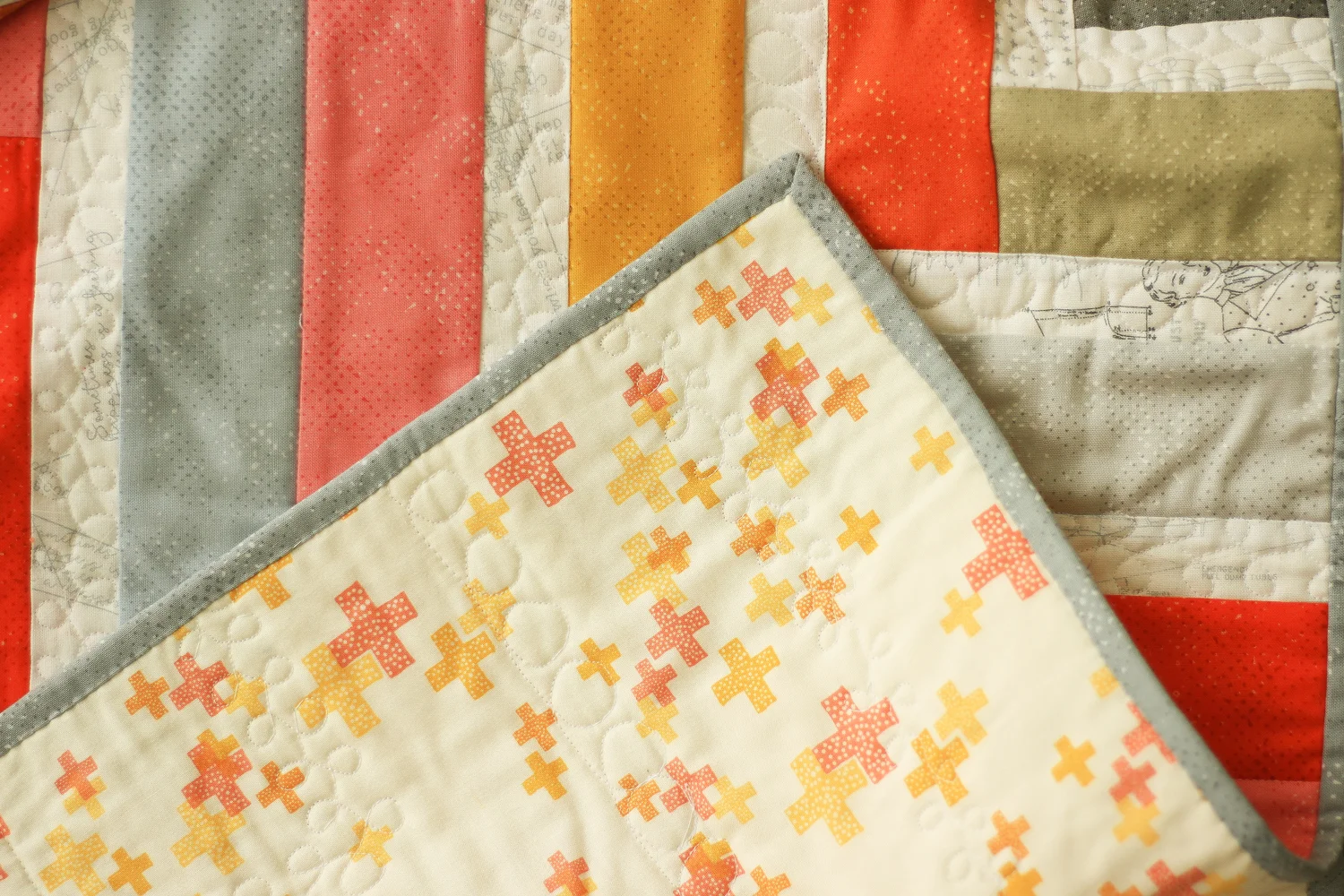 1 Block — 5 Patterns, This Log Cabin is Really Fun