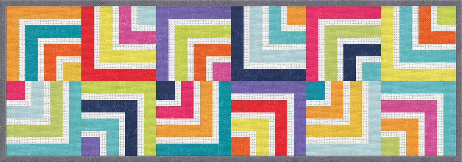 1 Block — 5 Patterns, This Log Cabin is Really Fun