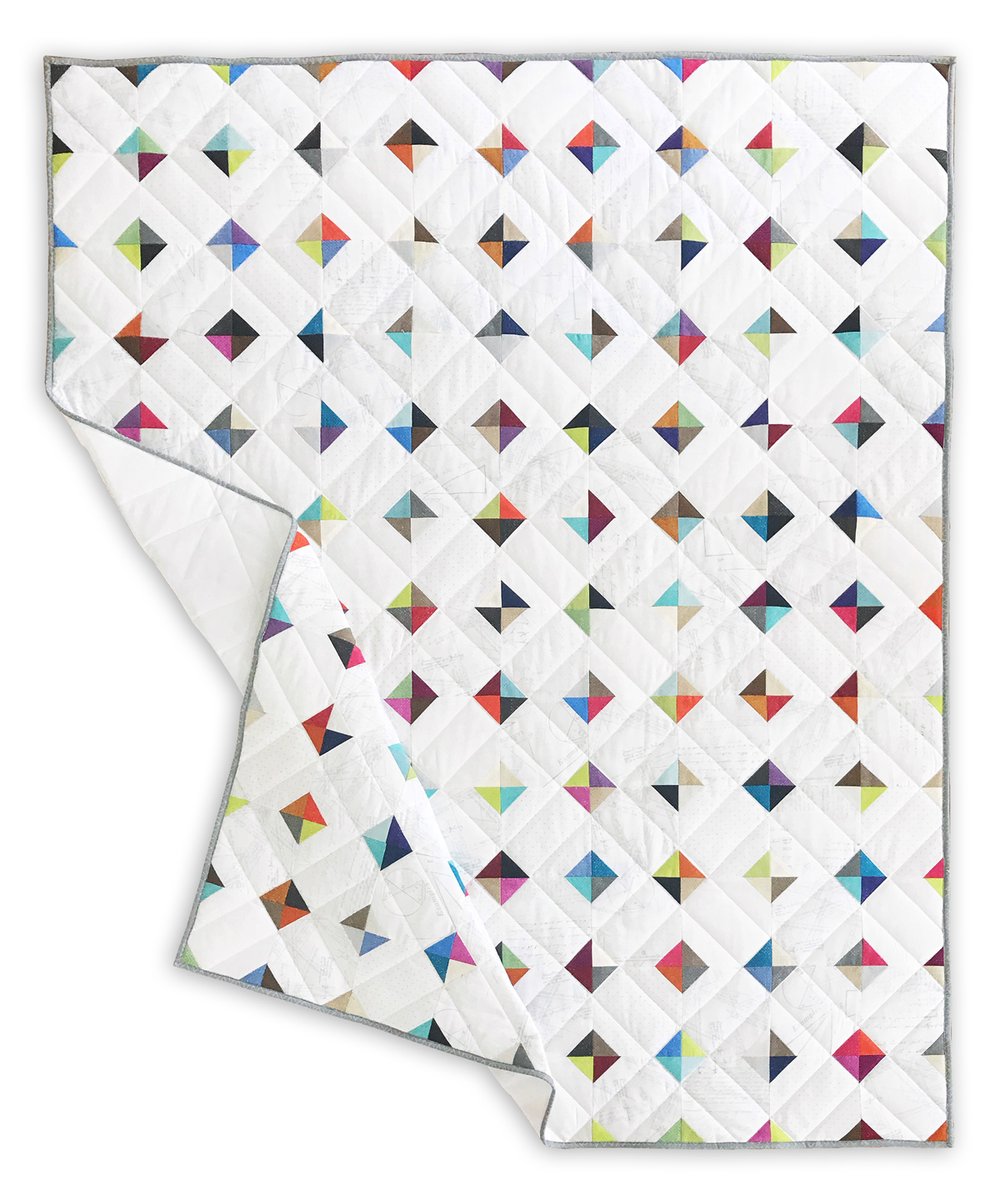 Free Pattern - Purl Soho Tiny Tiles Quilt with Spotted New Colors