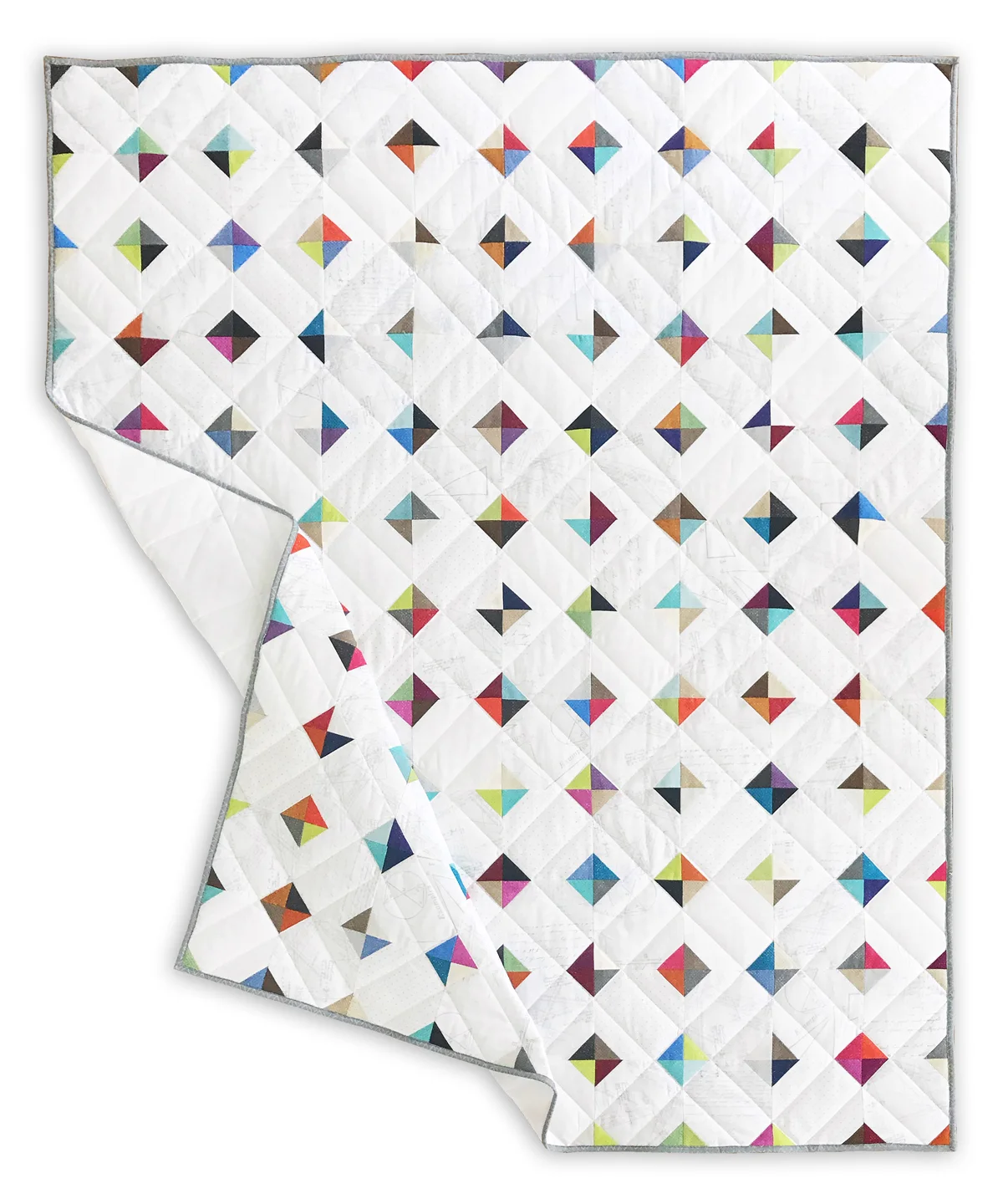 Free Pattern - Purl Soho Tiny Tiles Quilt with Spotted New Colors
