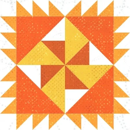 Free Template Feather Block and Blockheads 2020 – Block 6