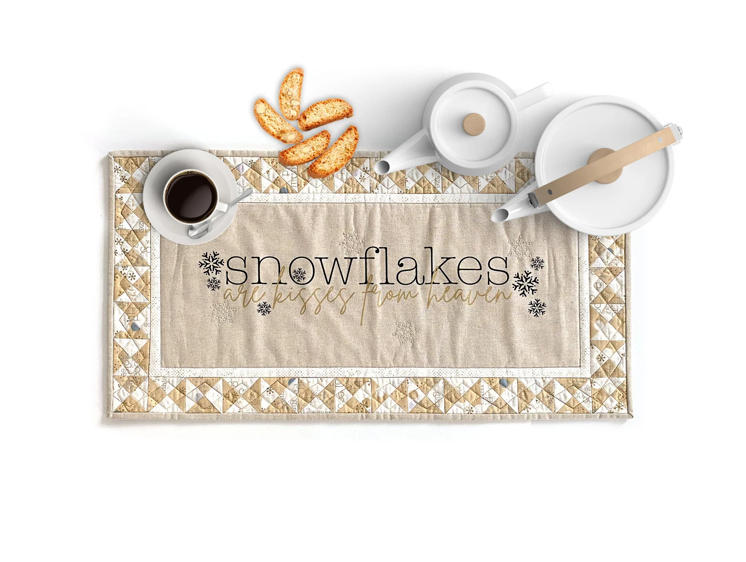 Zen Chic Table Runner How-To With Chill Fabric & Block 30 Moda ...