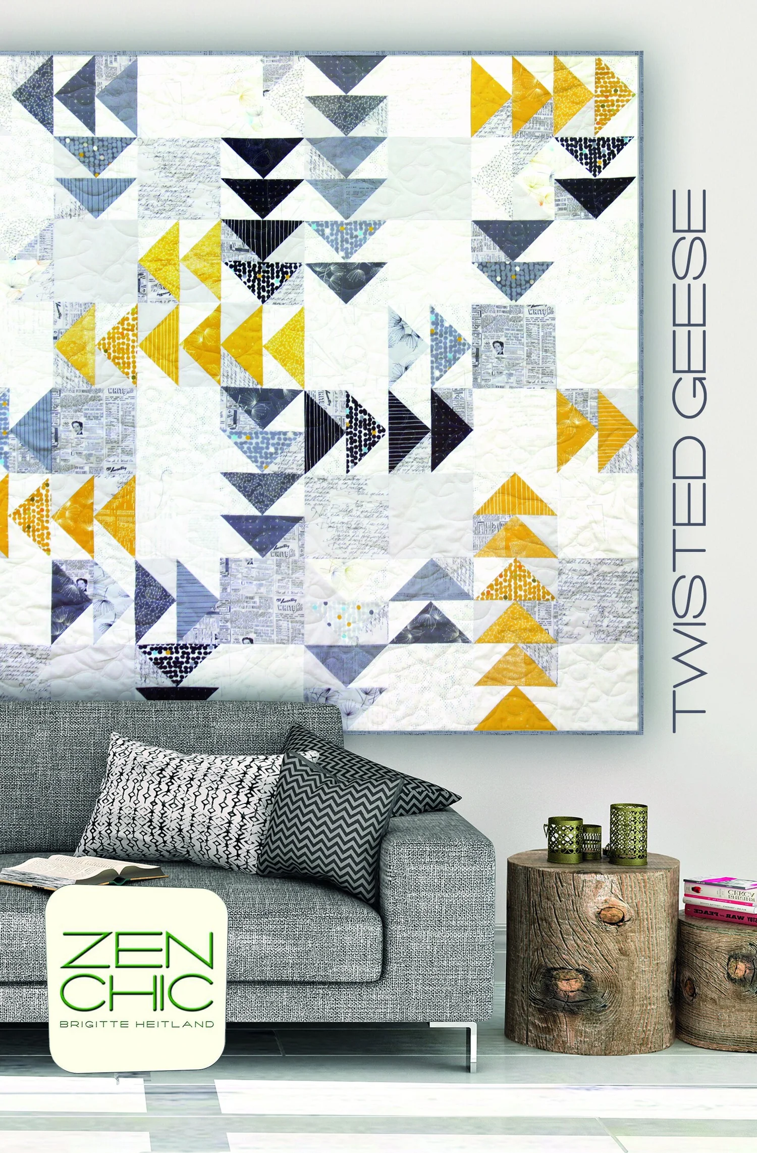How to sew Flying Geese units with the No-Waste-Method - Quilt pattern ...