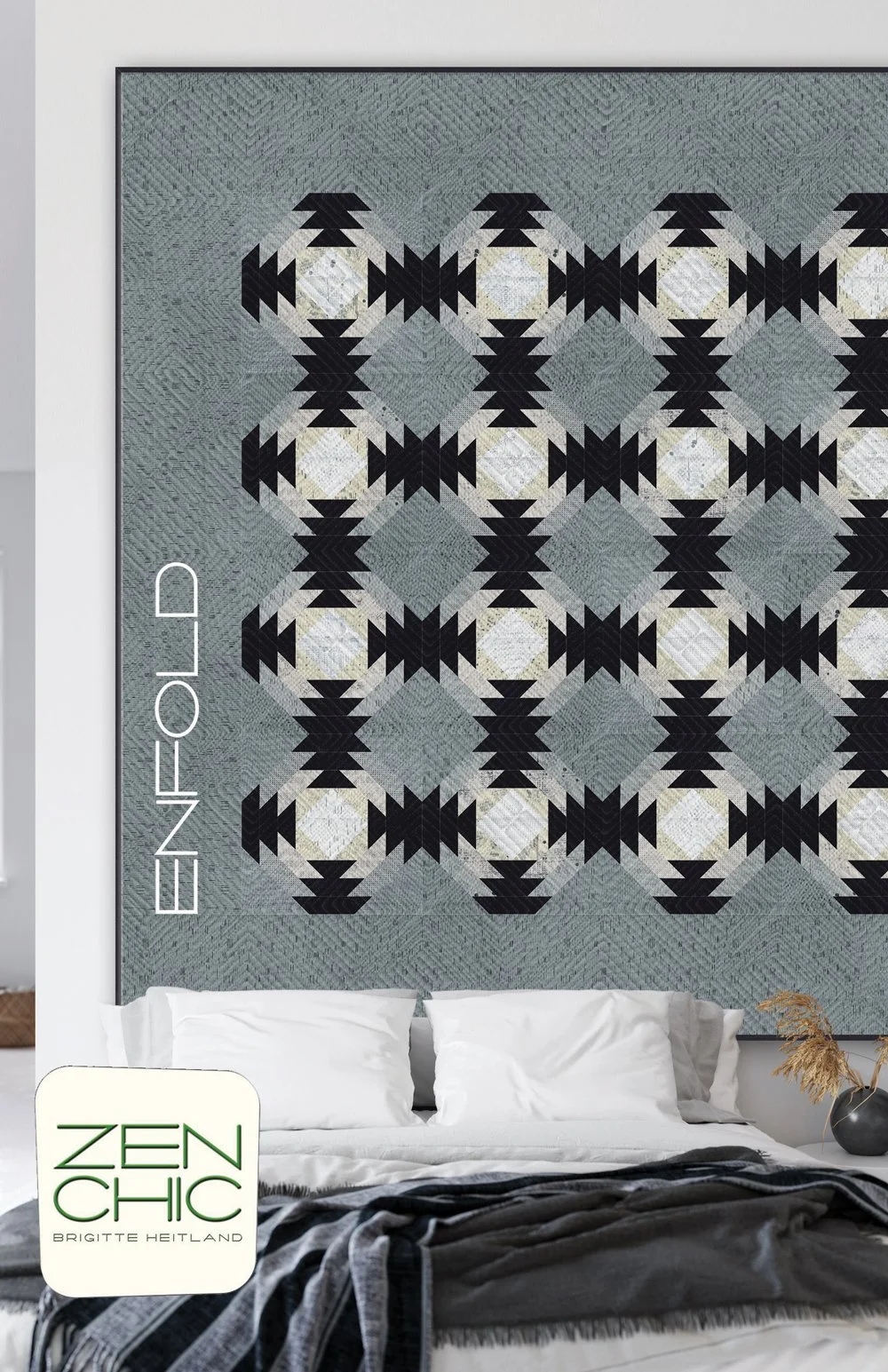The Enfold Quilting Pattern by Zen Chic featuring Even More Paper