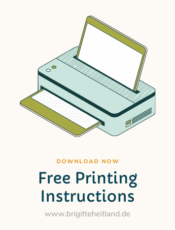 Printing Instructions for quilting templates by Zen Chic