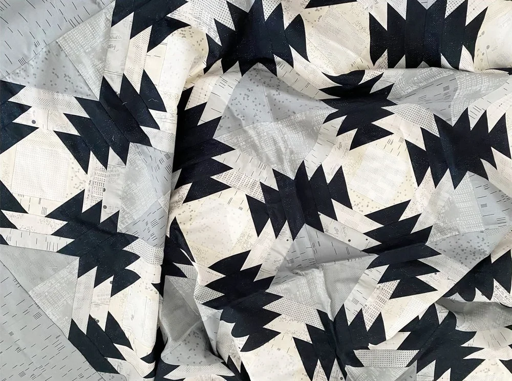 The Enfold Quilting Pattern by Zen Chic featuring Even More Paper