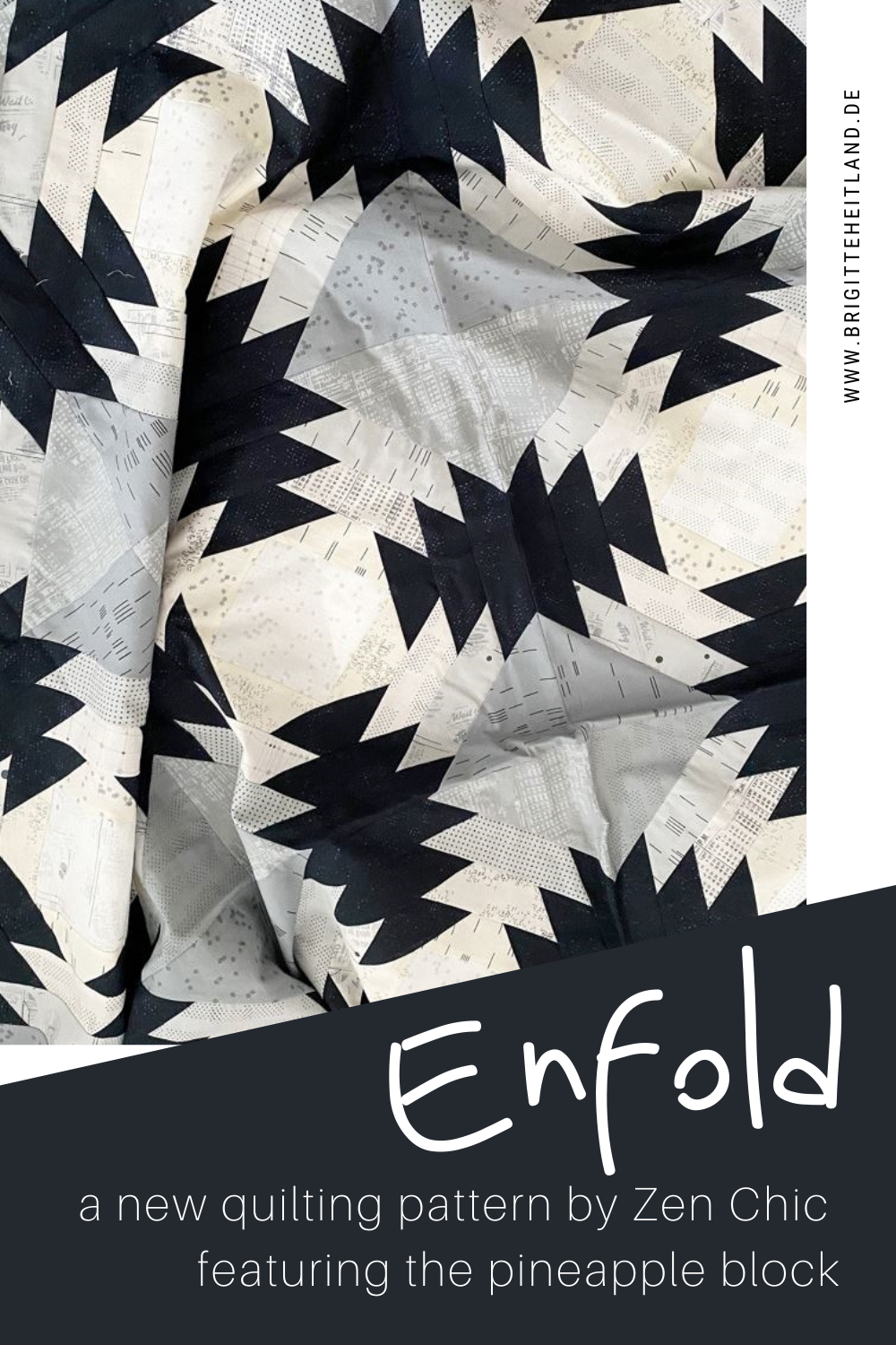 The Enfold Quilting Pattern by Zen Chic featuring Even More Paper