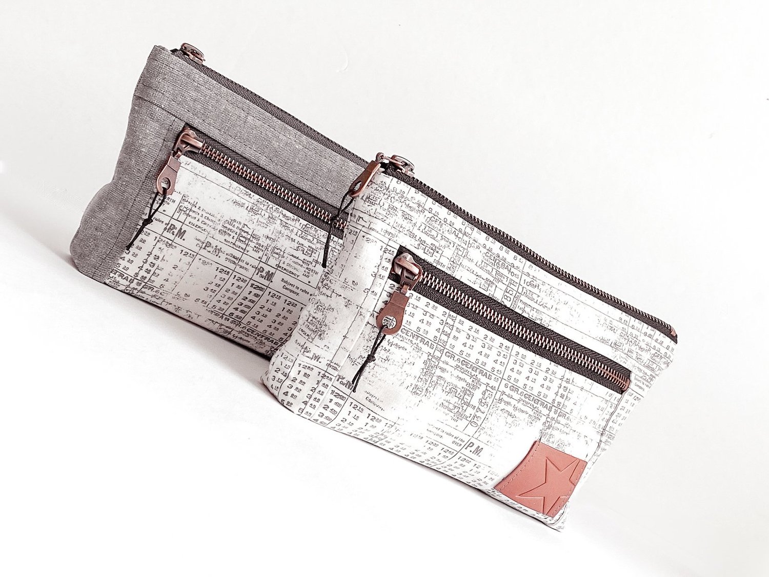 The Two-Zippered Devon Pouch and the Bauhaus Quilt Along - week 2