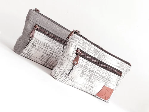 The Two-Zippered Devon Pouch and the Bauhaus Quilt Along - week 2