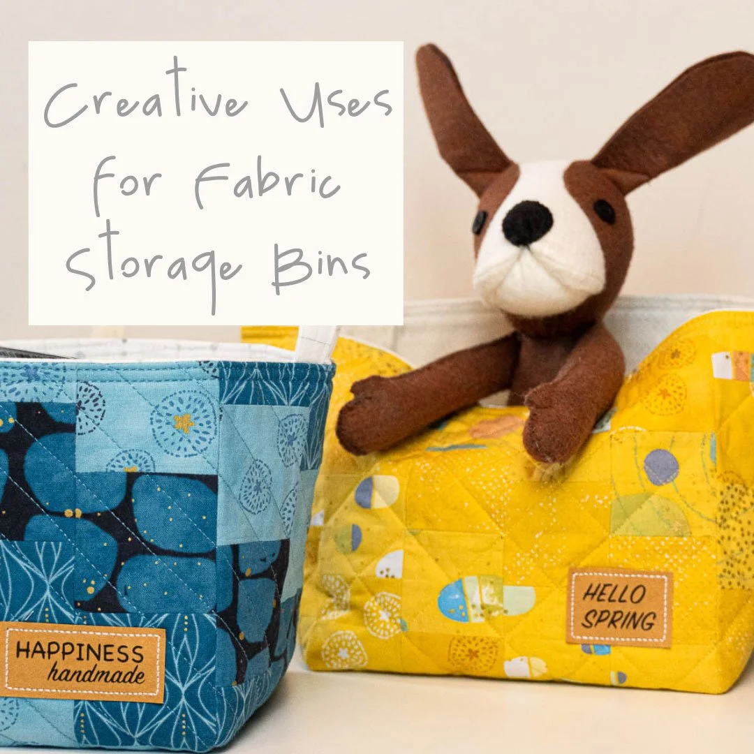 Creative Fabric Storage Bins with Zen Chic's FLIRTATION Fabric Line