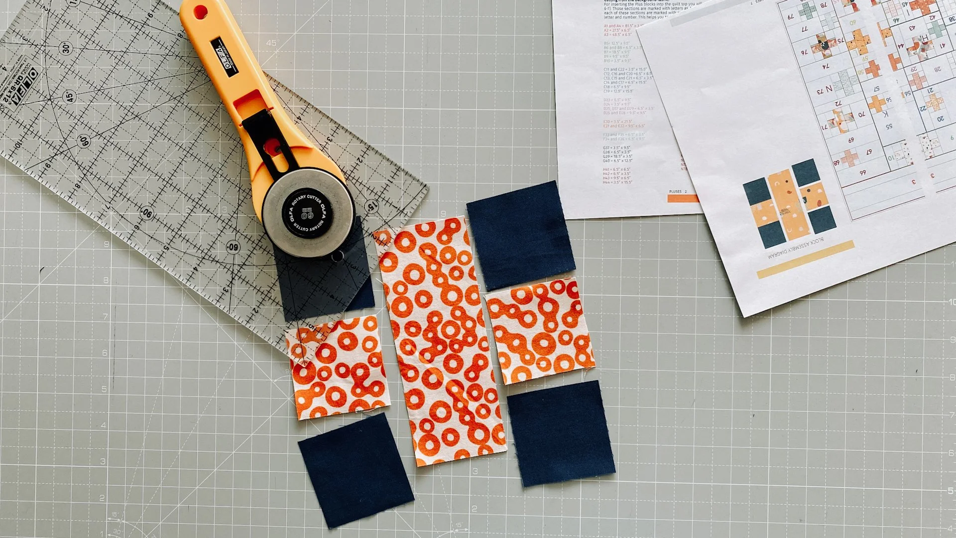 The Pluses Quilt Along - Week 3 Sewing The Large Plus Blocks