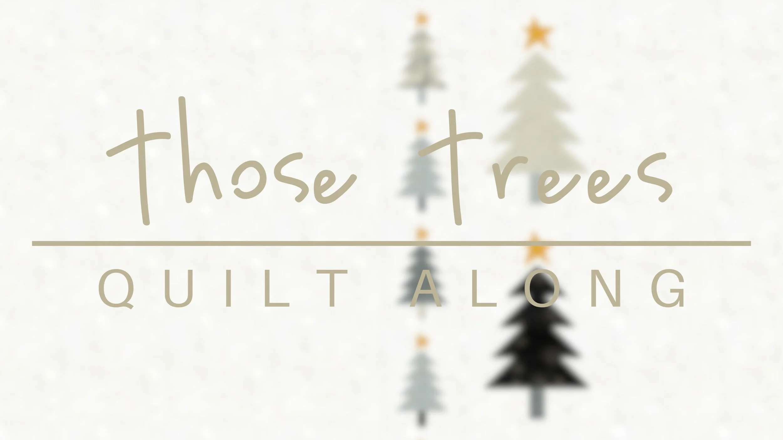 Those Trees QAL — Zen Chic - modern fabrics and quilt patterns