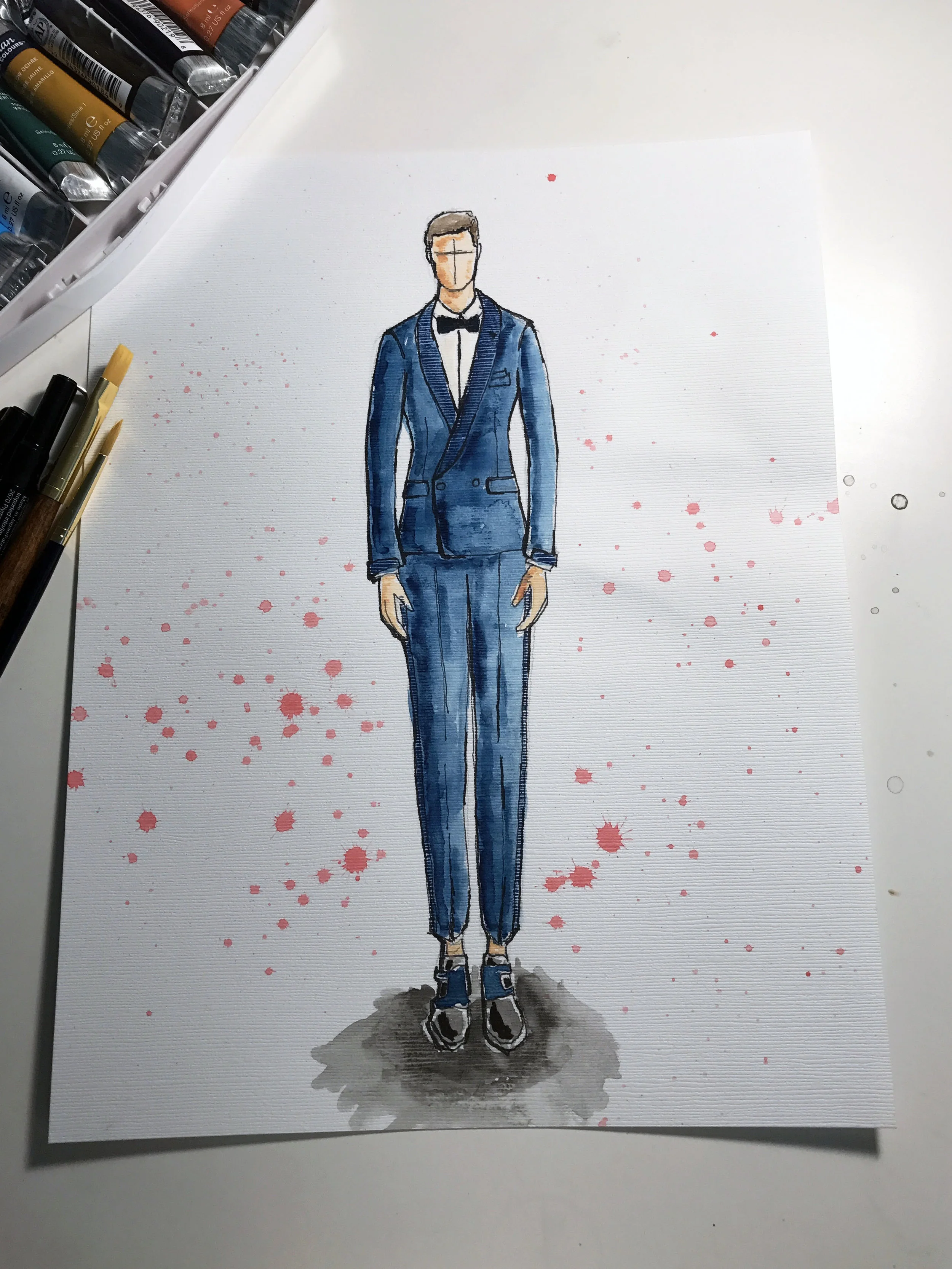 Mixed Sketches for Custom Suits — Bespoke Custom Suits Hand Made in Los ...