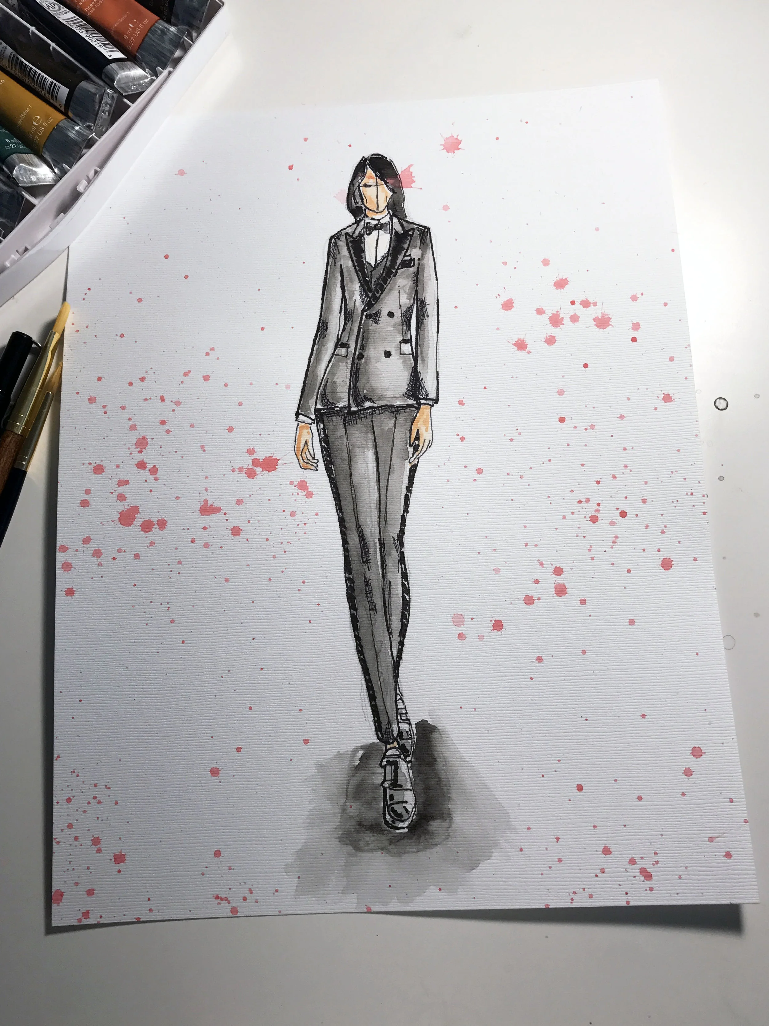 Mixed Sketches for Custom Suits — Bespoke Custom Suits Hand Made in Los ...