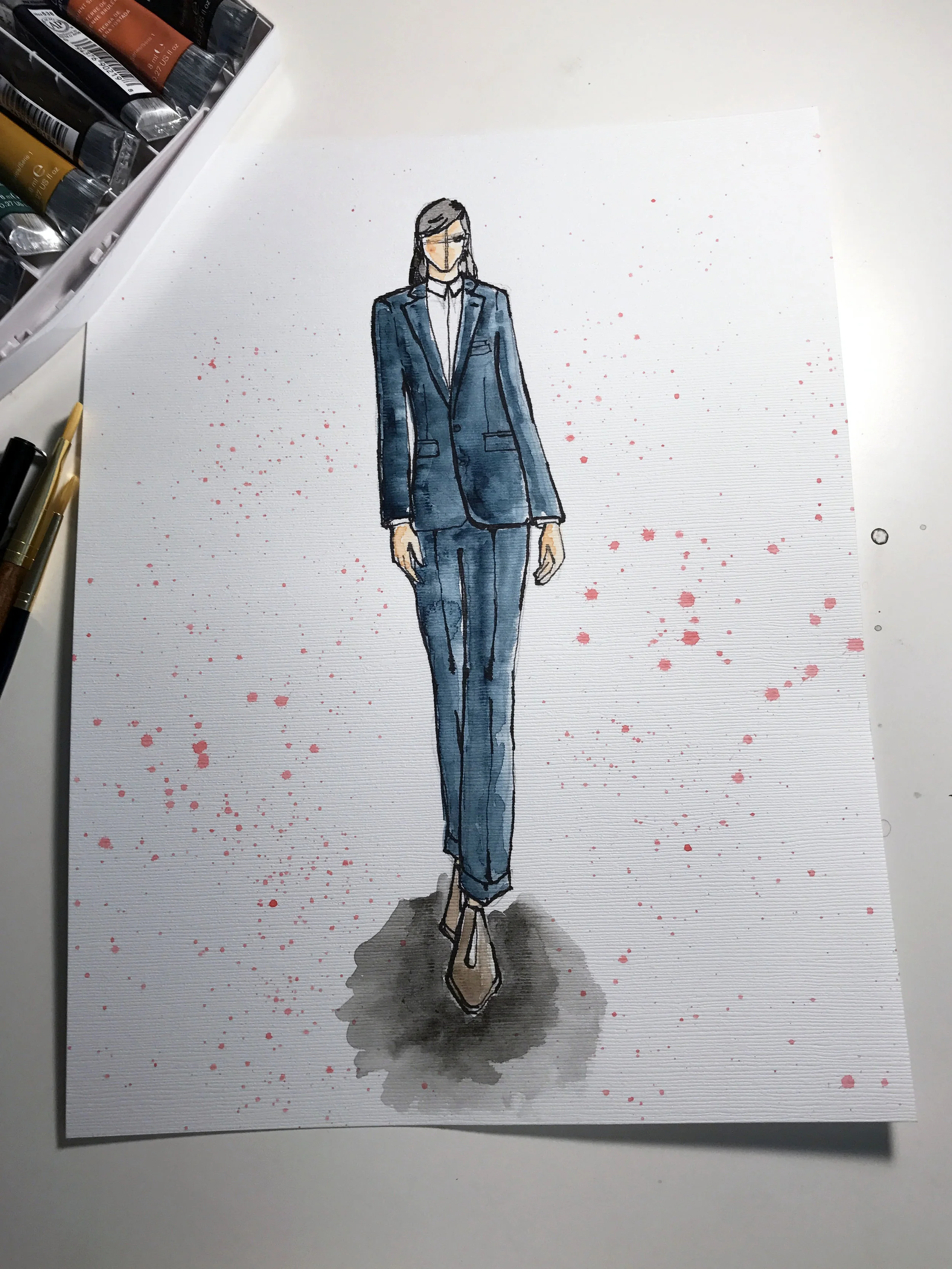 Mixed Sketches for Custom Suits — Bespoke Custom Suits Hand Made in Los ...