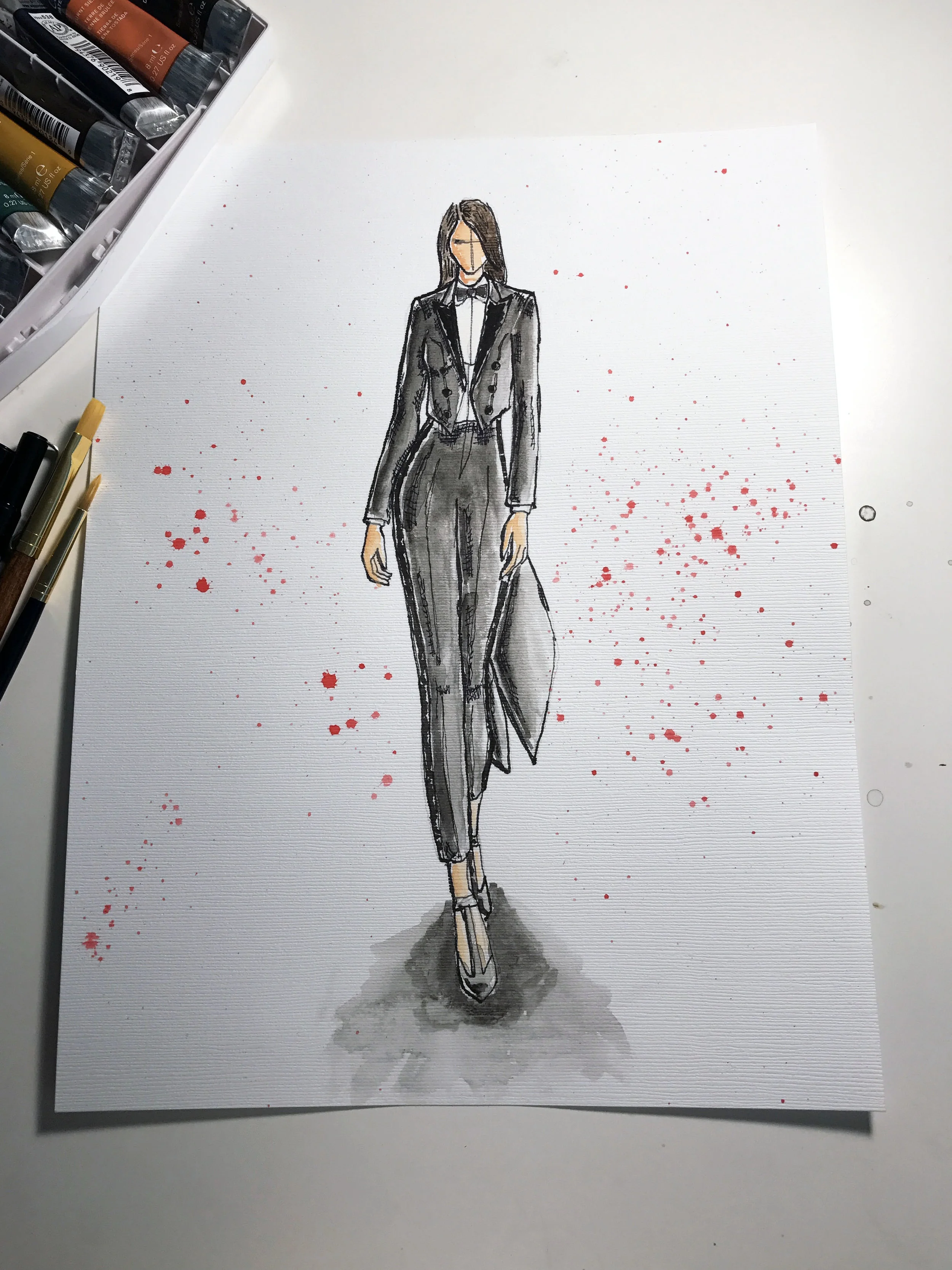 Mixed Sketches for Custom Suits — Bespoke Custom Suits Hand Made in Los ...