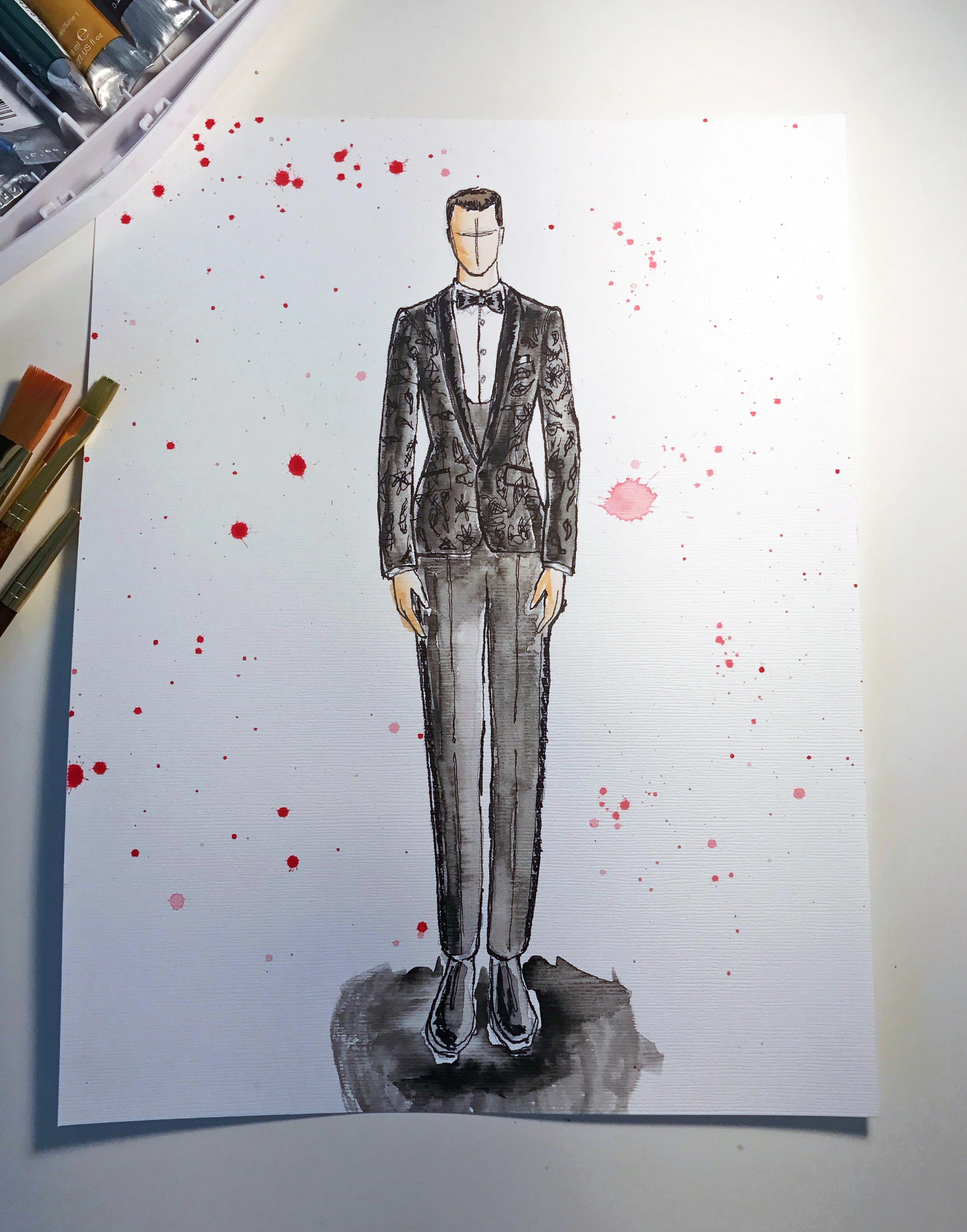 Mixed Sketches for Custom Suits — Bespoke Custom Suits Hand Made in Los ...