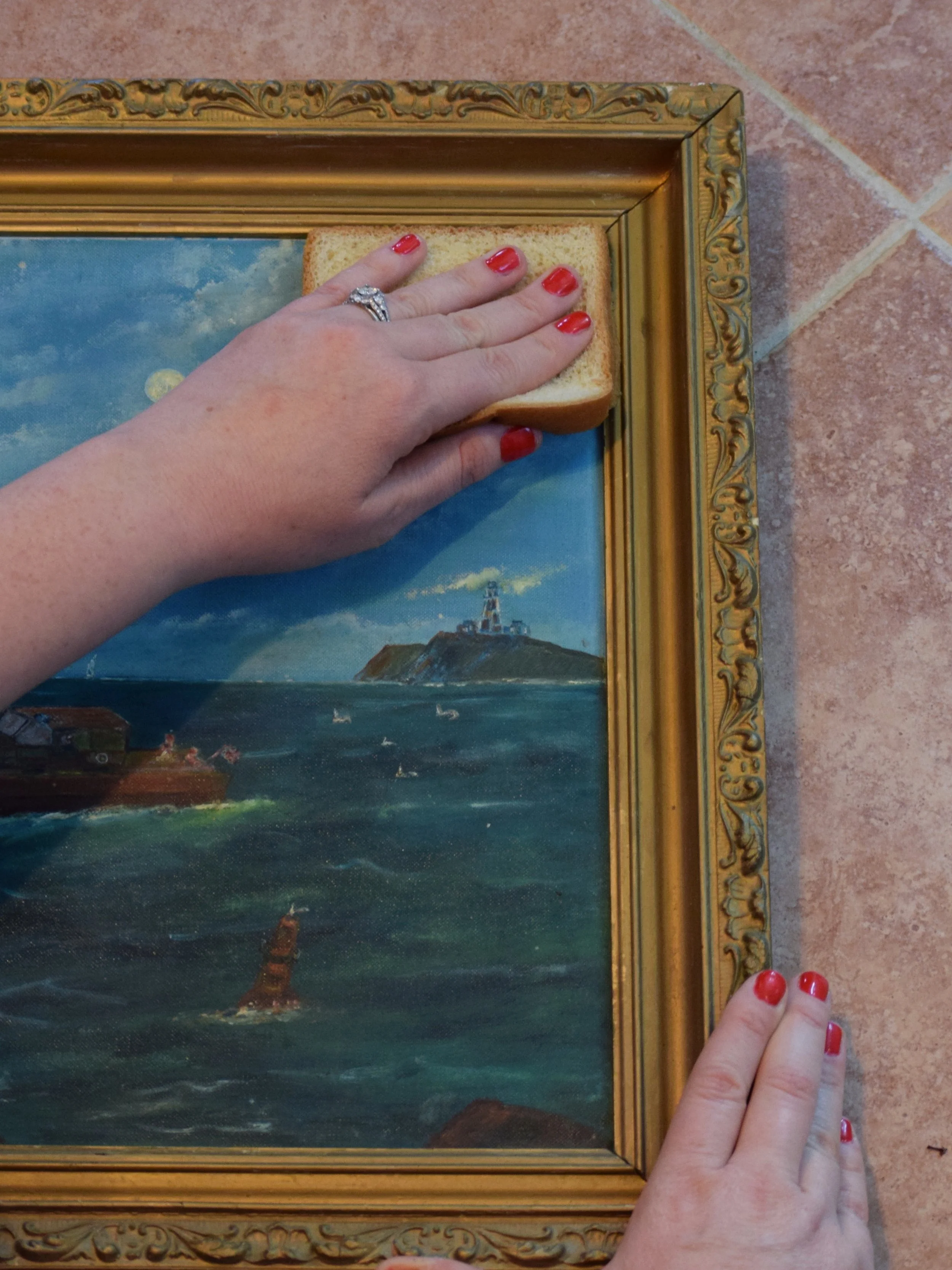 Rummaging 101: How to Clean an Old Vintage Painting — Capitol Vintage Charm
