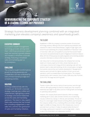 Case Studies — Mink Hollow Advisors