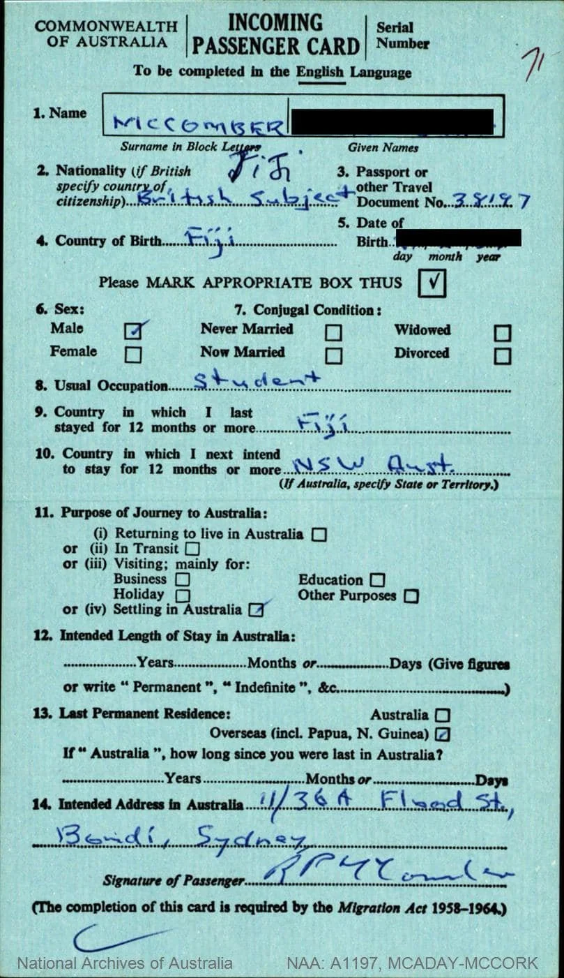 Looking for your immigration history? Try the National Archives ...
