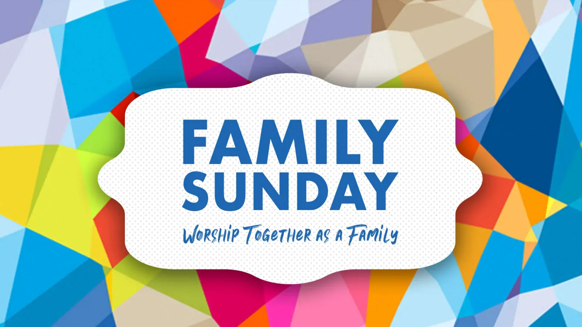 Family Sunday - As For Me And My Family — Alive Family Church
