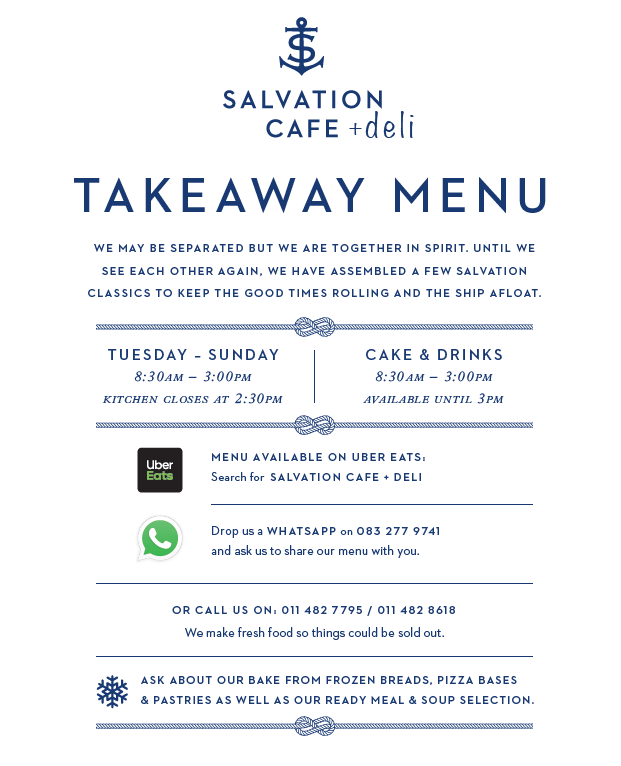 Salvation Cafe and Deli — 44 STANLEY