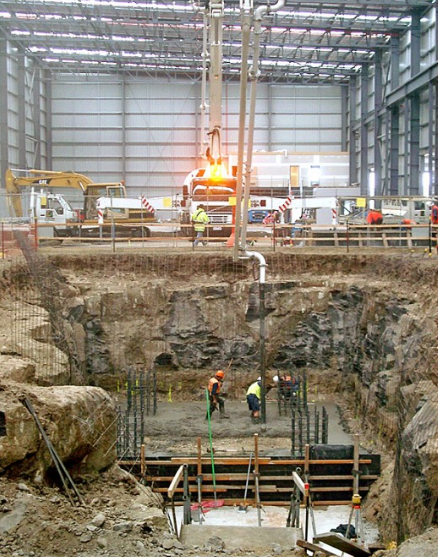 Machine Foundation For Toyota — Carron Concrete Services