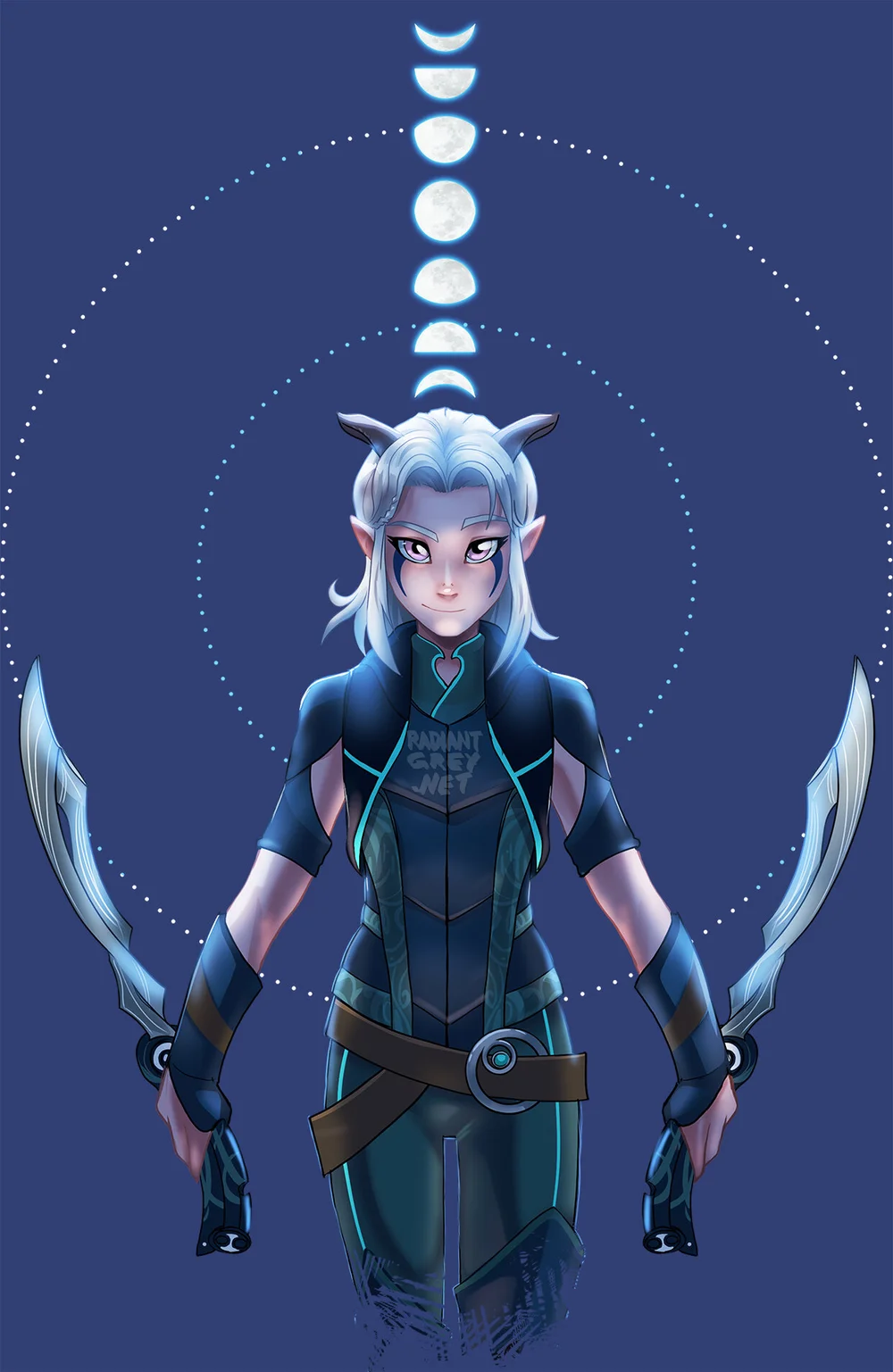 t-shirt and sticker update: Rayla from the Dragon Prince! — Radiant Grey