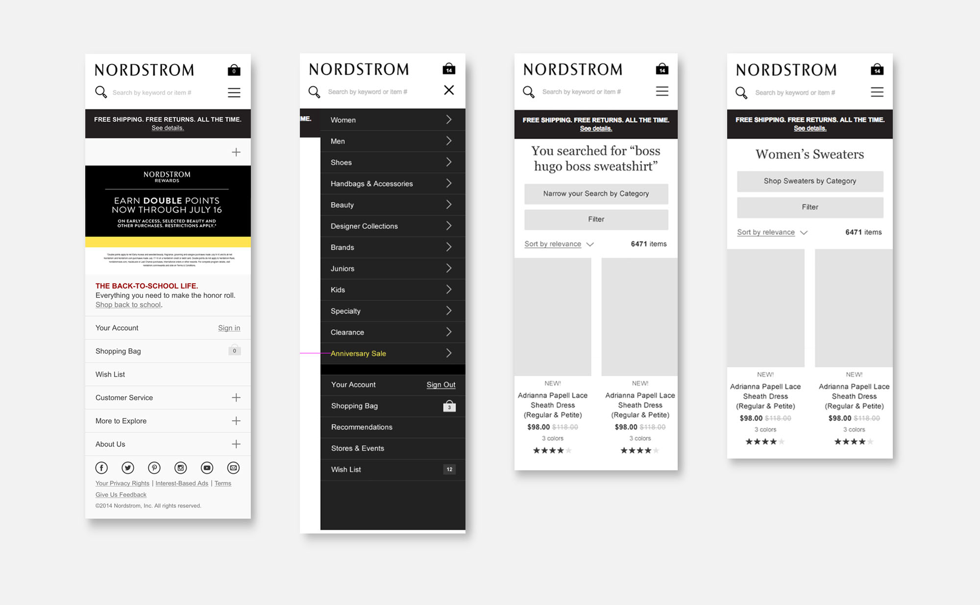 Nordstrom Navigation — Lauren Hughes